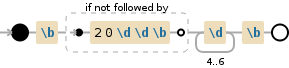 python - Regex - how to exclude 4 digit number from wider numeric pattern - Stack Overflow